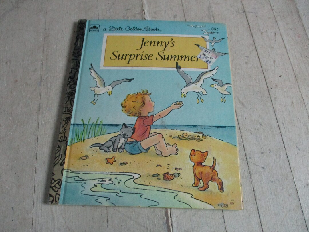 Vintage 1981 Little Golden Book Jenny's Surprise Summer Story and ...