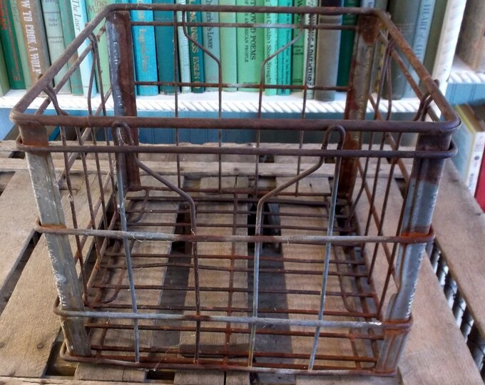 Crate Metal Dairy Crate Heavy Duty 12 3/4" Square 10 1/2" High Flav-o ...