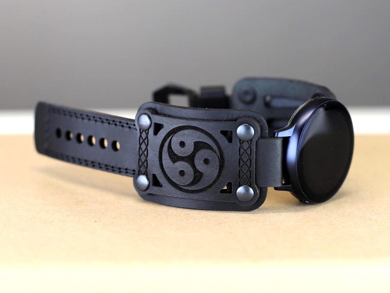 Personalized Leather Band for Smartwatch | Celtic Tree of Life Band ...