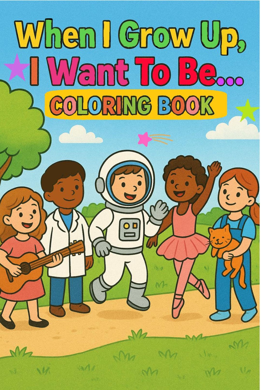 Inspirational Career Coloring Book for Kids (PDF + PNG Files) - Etsy