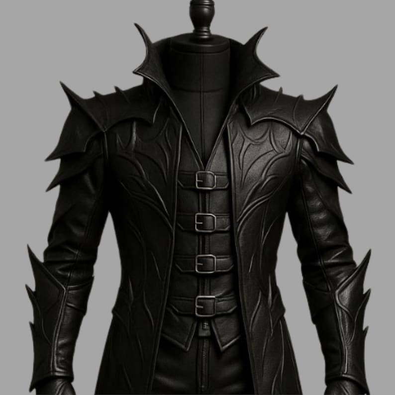 Handmade Black Leather Inferno Costume, Gothic Devil May Cry Style - Etsy