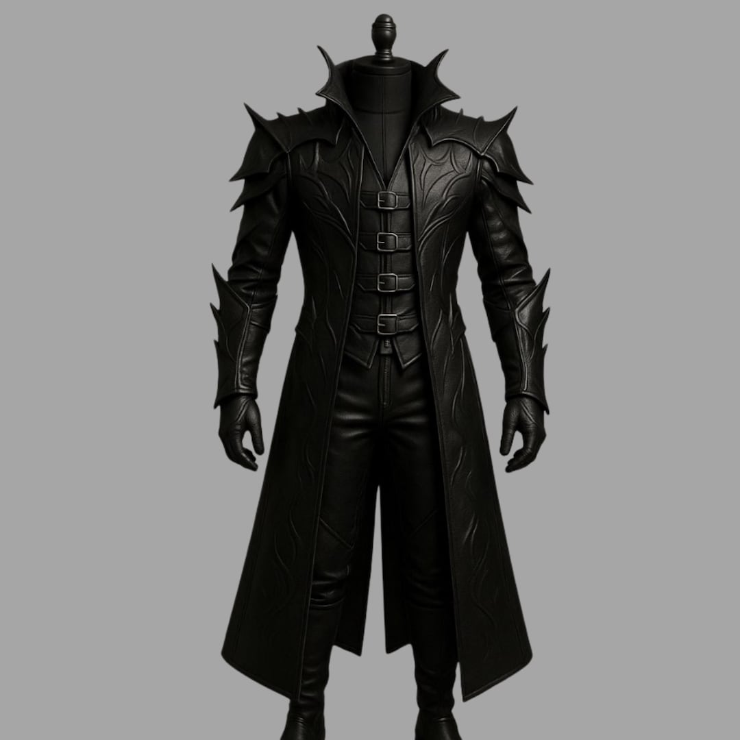Handmade Black Leather Inferno Costume, Gothic Devil May Cry Style - Etsy