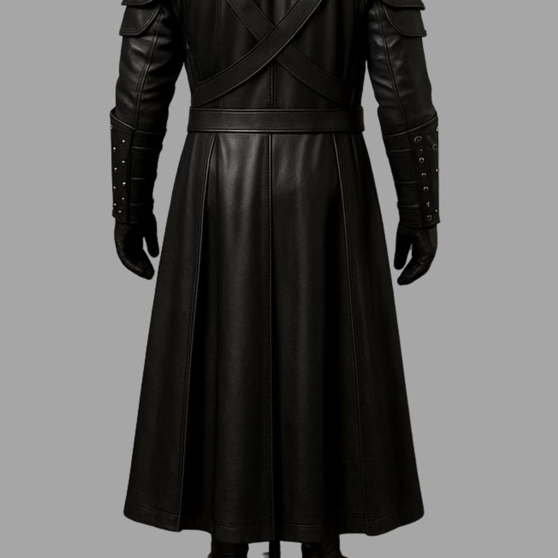 Handmade Black Leather Assassin Armor Costume, Hooded Studded LARP ...