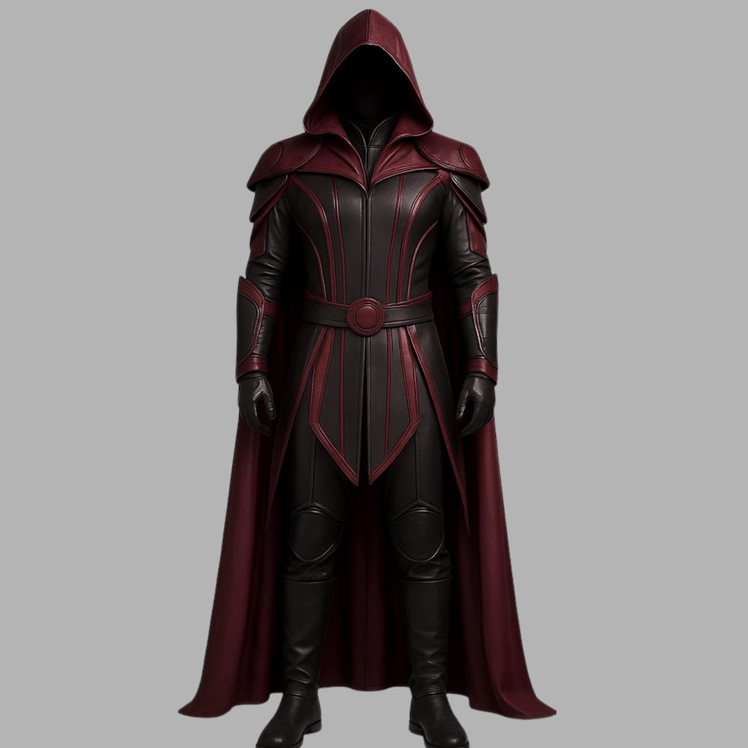 Handmade Leather Cosplay Costume Set, Gothic Medieval Armored Vest ...