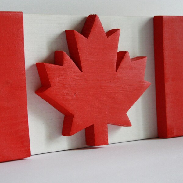 Wooden Canadian Flag - Etsy Canada