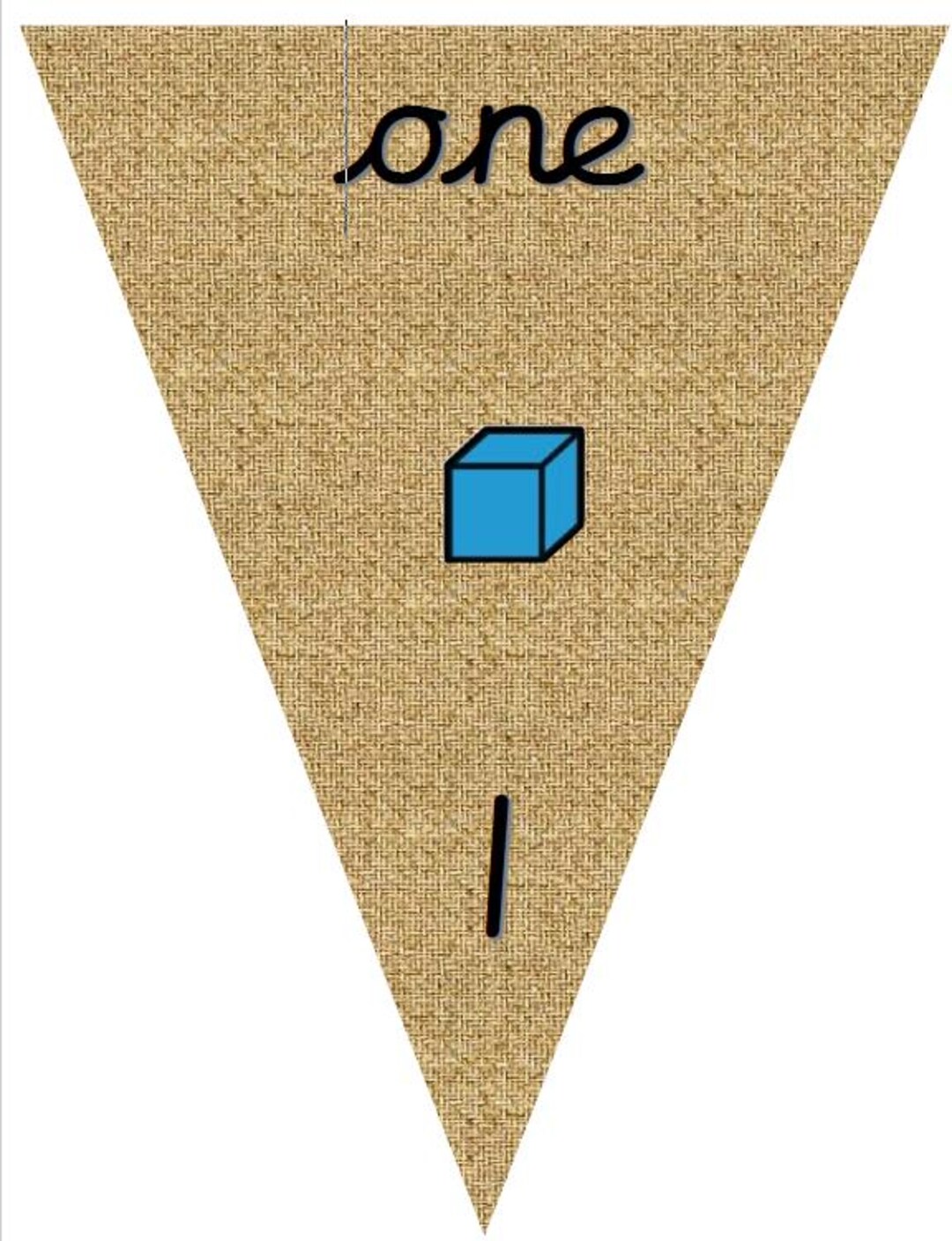 Hessian Number Bunting 1-100 With Base 10 - Etsy