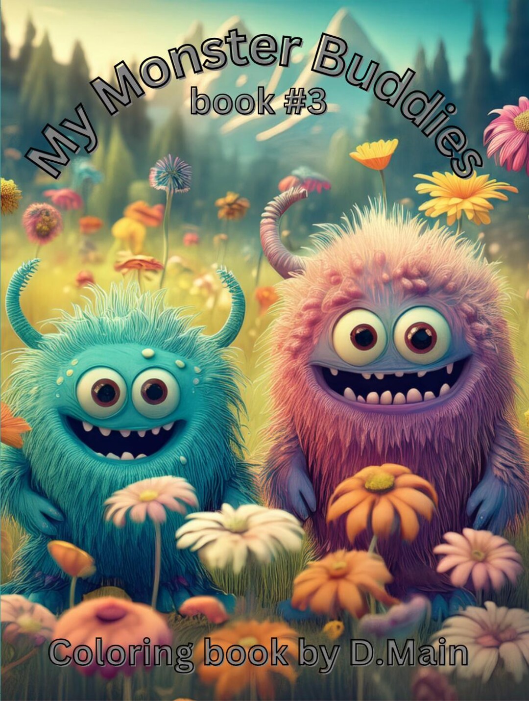 PDF Instant Download My Monster Buddies - Book 3 Cute Monster Coloring ...