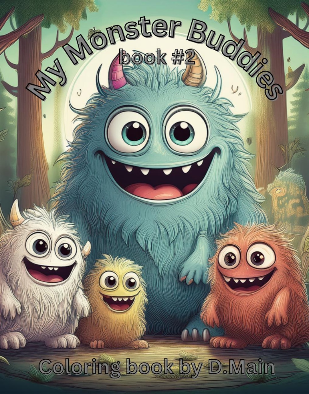 PDF Instant Download My Monster Buddies - Book 2, Coloring Book Pages ...