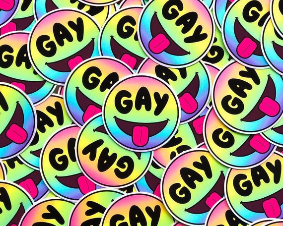 GAY vinyl sticker high quality glossy die-cut water & | Etsy