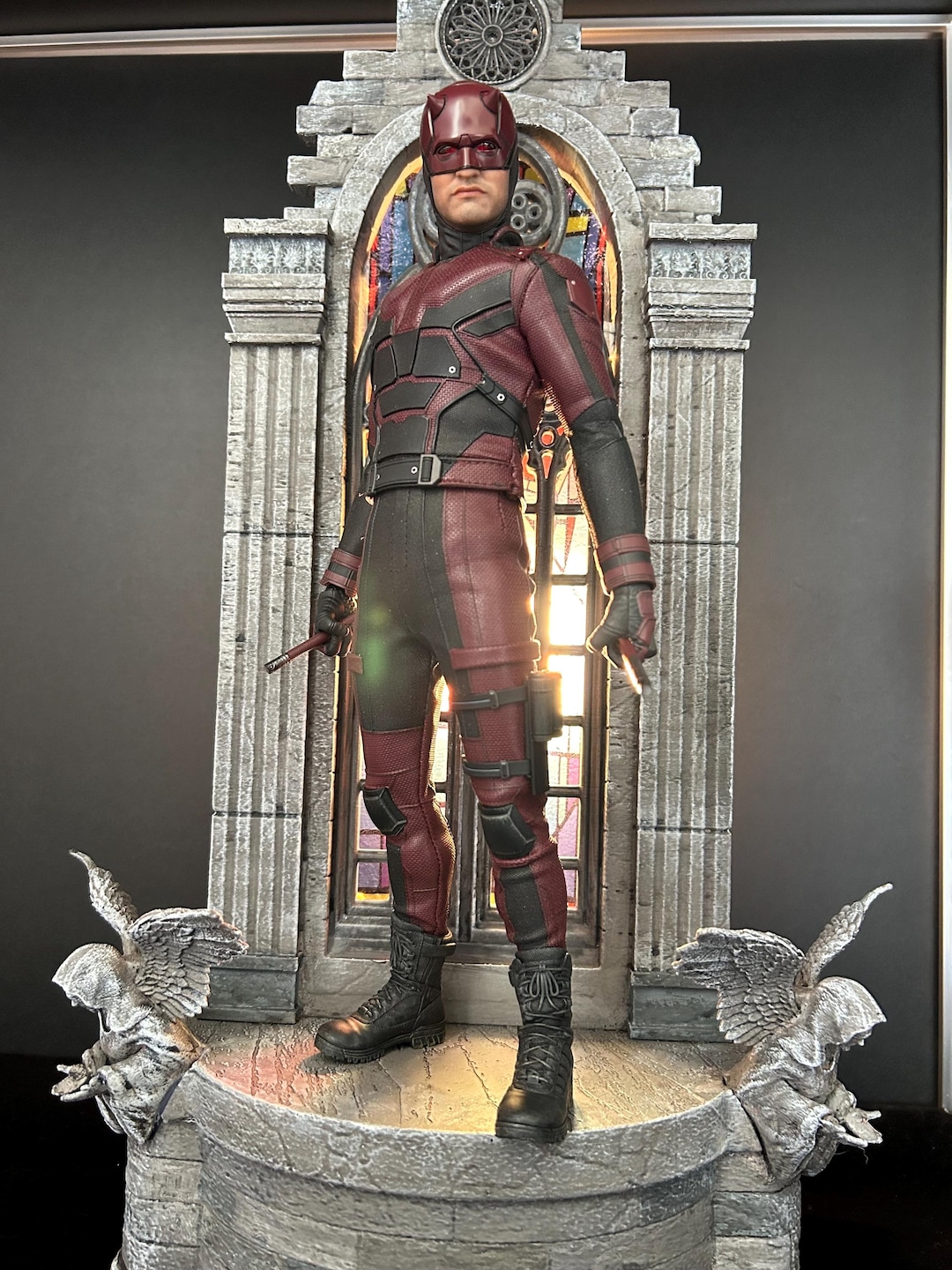 Large Cathedral Window Diorama for Daredevil Spider-man Batman Hot Toys ...