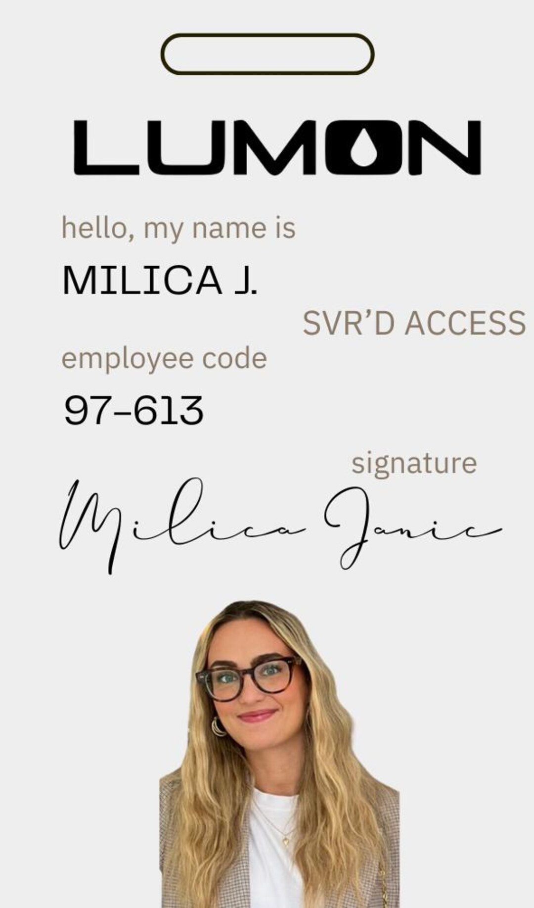 Severance Lumon ID Badge Template - Etsy