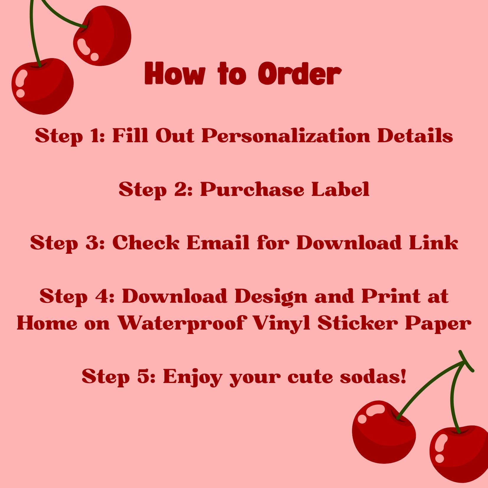 Custom Diet Coke 12oz Can Label - Etsy