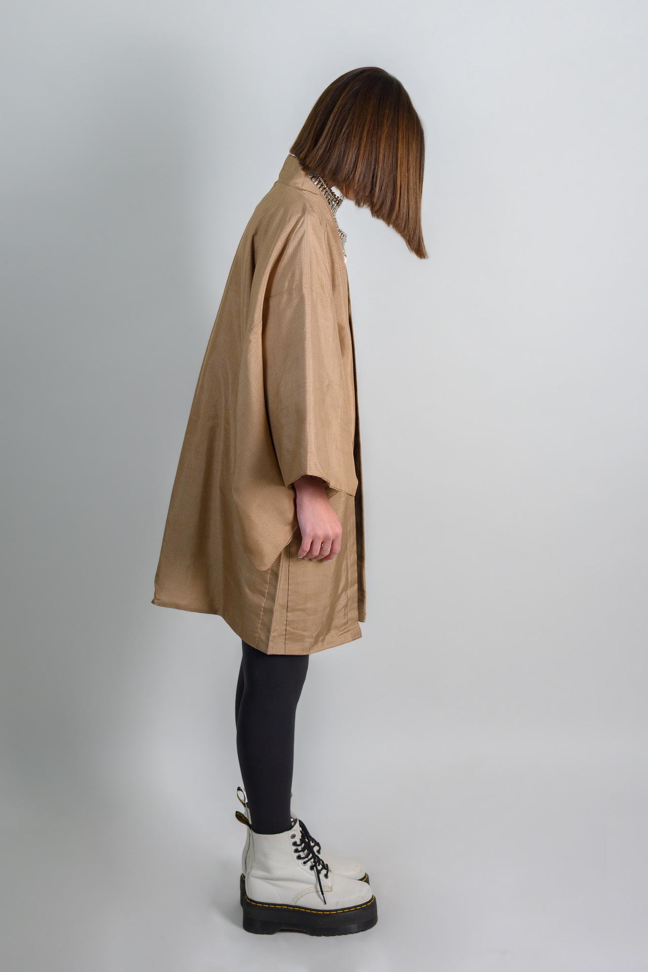 Champagne Gold Haori Kimono | Japanese Boho Jacket - Etsy