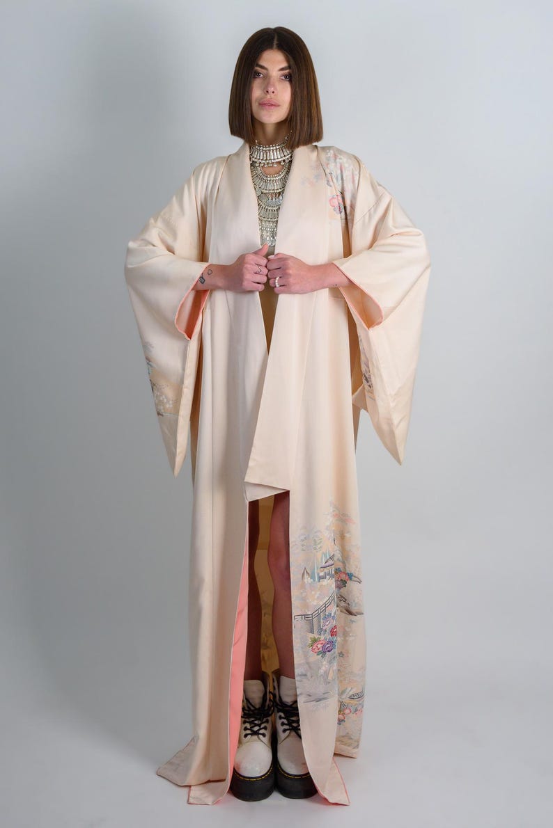 MUSE OF THE Spring Temple Kimono | Pastel Robe | Festival Outfit ...