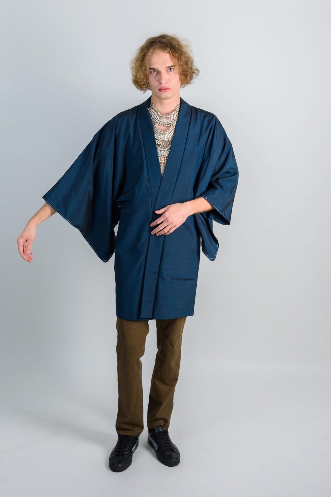 Ocean Depth Haori (羽織 – Haori) – Japanese Men’s Short Kimono Jacket - Etsy