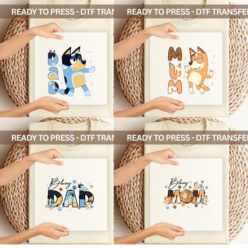 Bluey Heat Transfer - Etsy