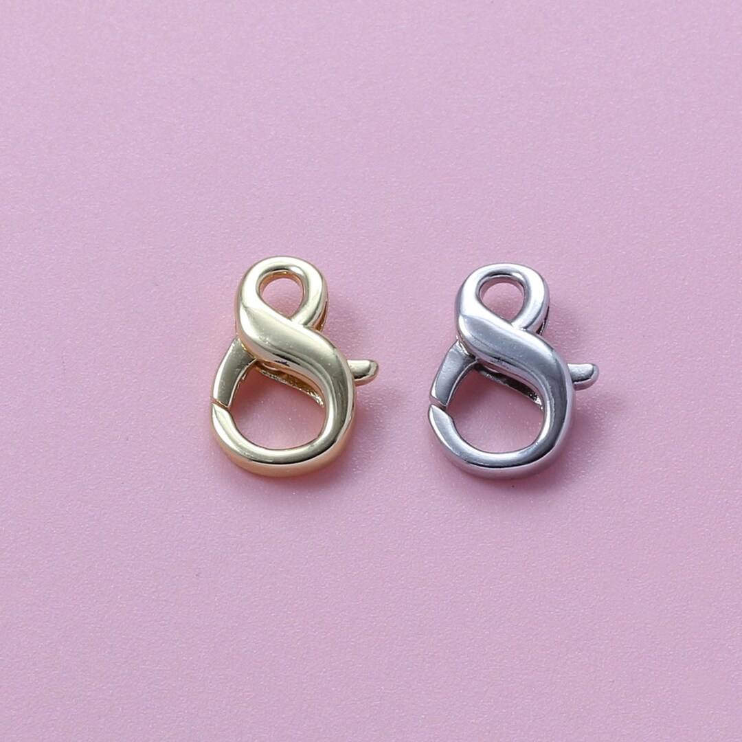 18K Gold Filled Figure 8 Carabiner Clasp,carabiner Clasp Connector ...