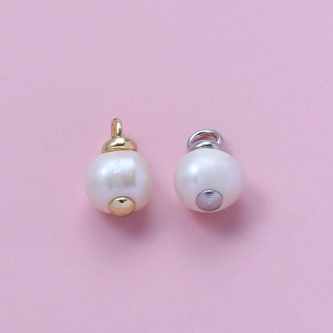 Natural Freshwater Pearls Charms,luxury 18K Gold Filled Natural Pearls ...