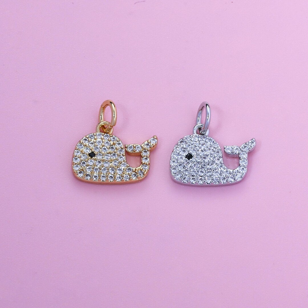 Whale Charm,18k Gold Filled Marine Whale Pendant,marine Animals Whale ...