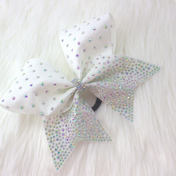 White Cheer Bow - Etsy