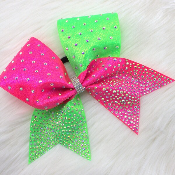Green Cheer Bow - Etsy