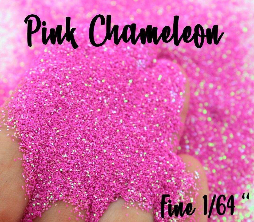 1oz Fine 1/64" Loose Glitter, Bright Pink Glitter, Color Shift Glitter ...