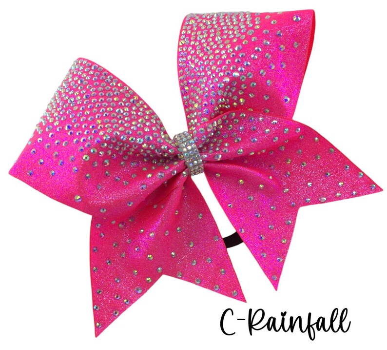 1pc Cheer Bow, Full Glitter Ribbon With Rhinestones, Hairbow, Hair Bow ...
