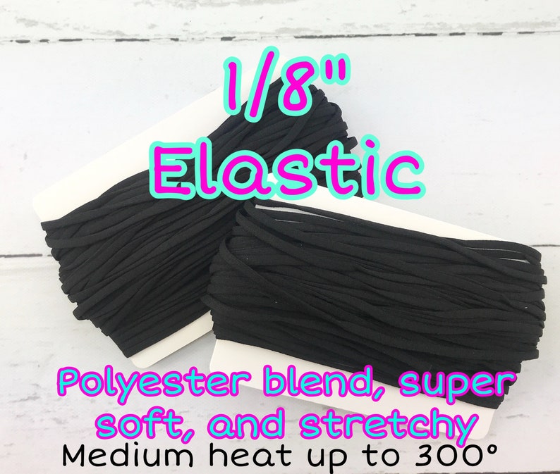 HUGE SALE 100yd 1/8elastic Super Soft Poly Blend - Etsy