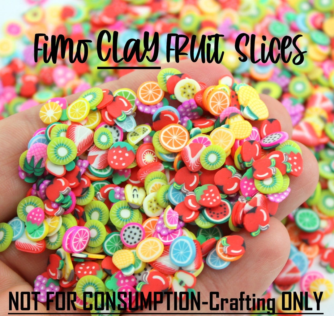 1oz Clay Fruit Slices, Approx 4mm, Fimo Clay, Resin Crafting, DIY ...