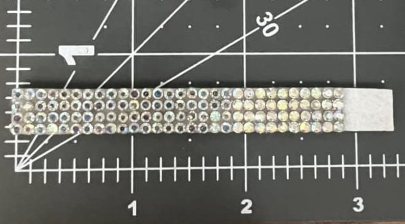 Rhinestone Center Strips Ready to Use Pre-pressed Rhinestones to Stiff ...
