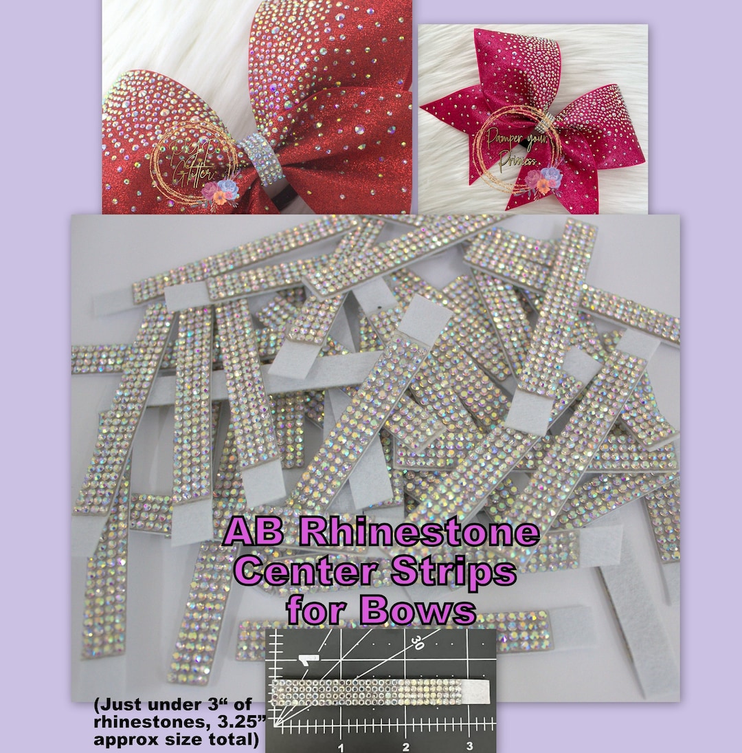 Rhinestone Center Strips Ready to Use Pre-pressed Rhinestones to Stiff ...