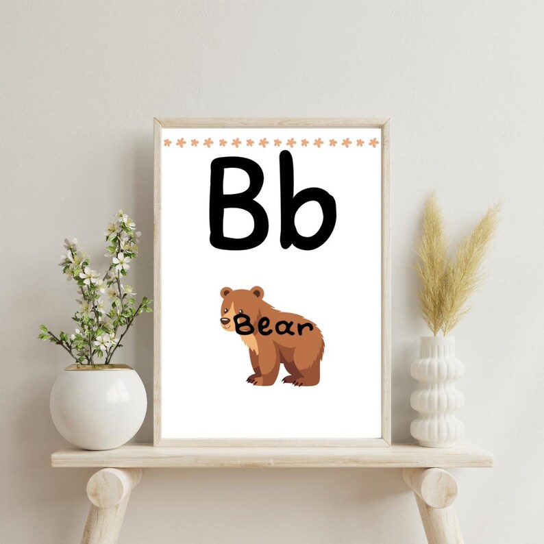 Animal Alphabet Poster – Digital Download | A–Z Adorable Animals | Kids ...