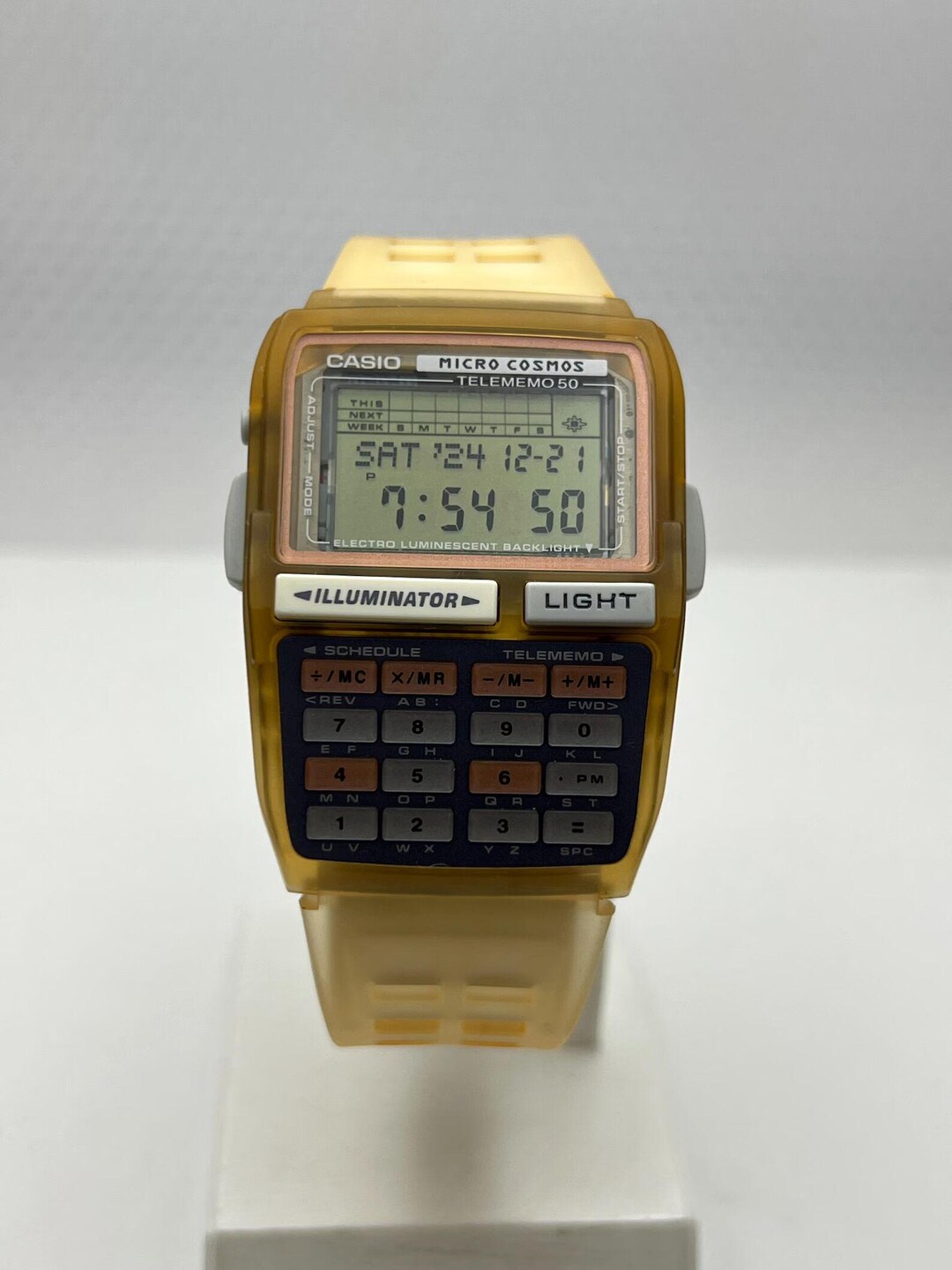 Casio Micro Cosmos DBC-63 Vintage NOS Digital Calculator Watch Rare ...