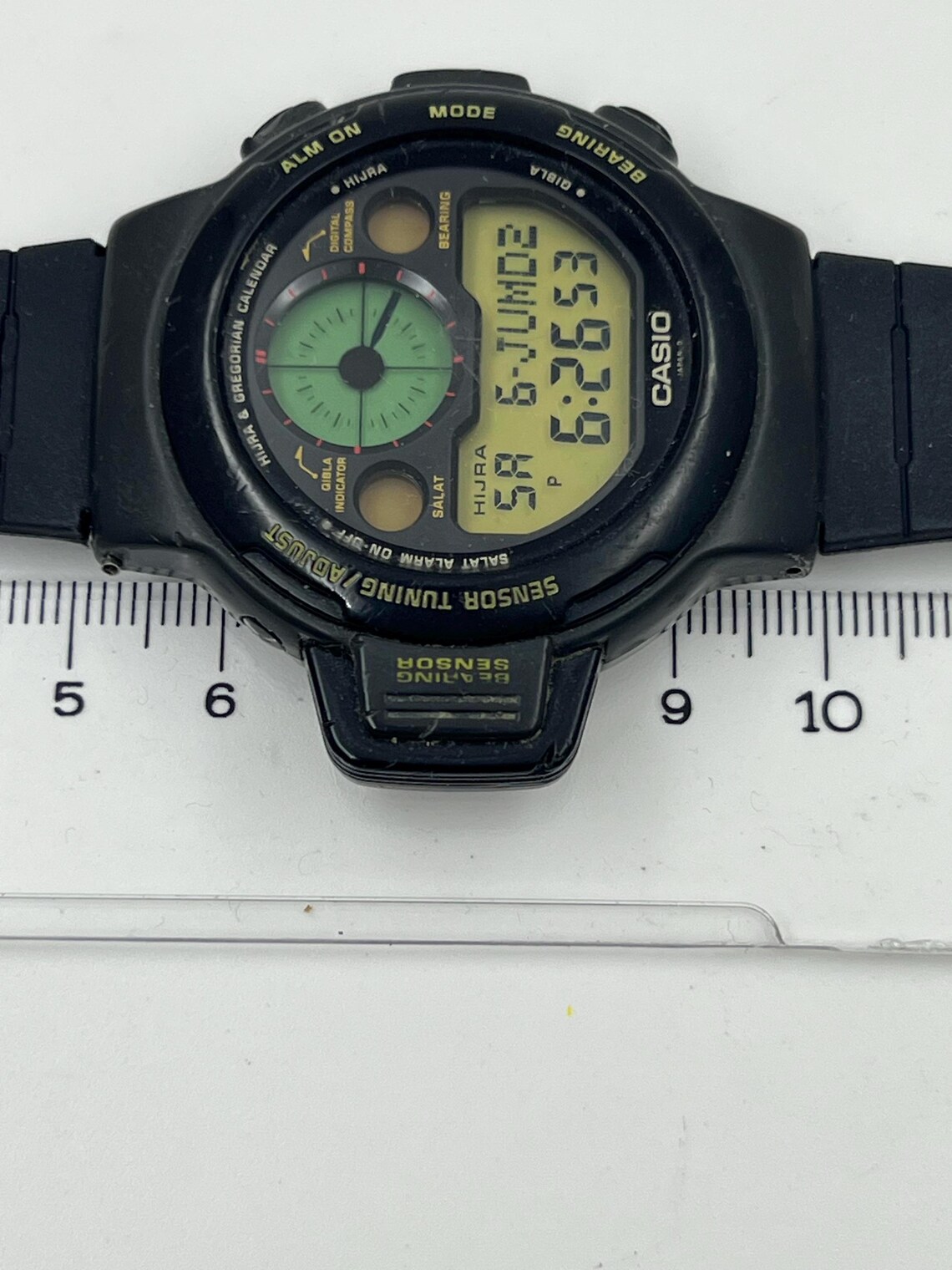 Vintage Casio CPW-300 Islamic Prayer Compass Salat Time Rare Digital ...