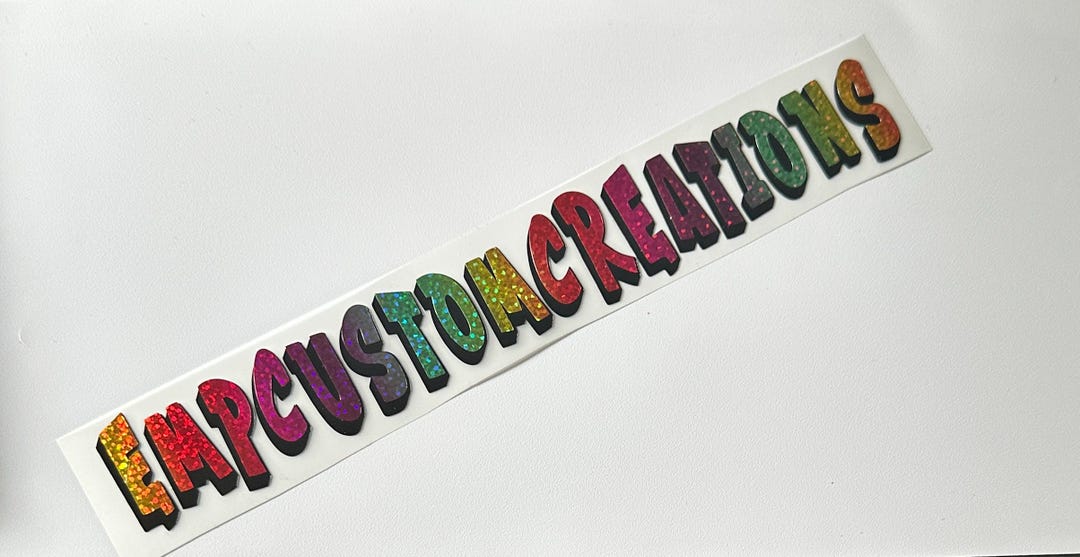 Customised 3D Vinyl Stickers for Personalisation. - Etsy
