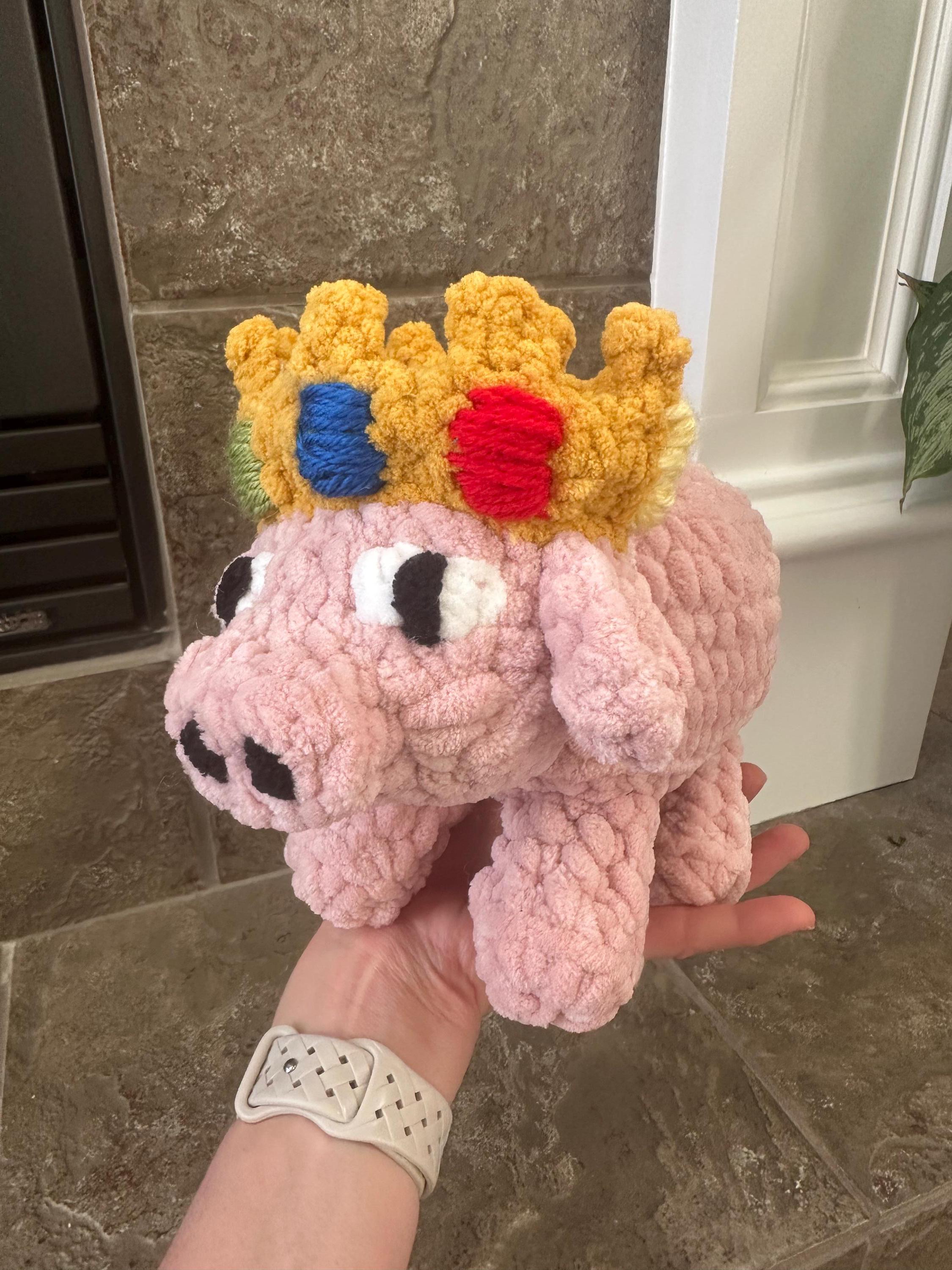 Minecraft Technoblade Inspired Crochet Pig Pattern (PDF) - Etsy