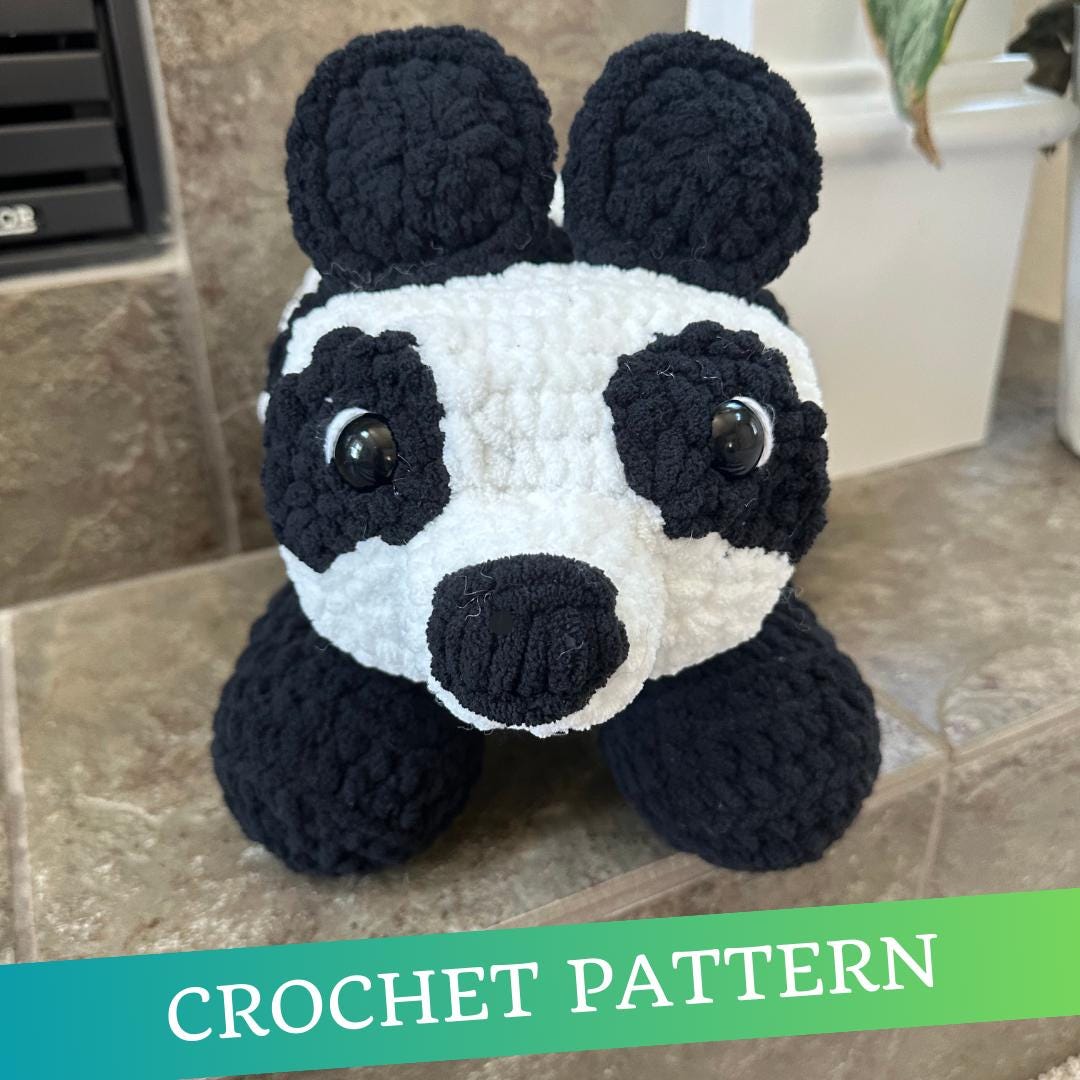 Minecraft Inspired Panda Crochet Pattern (PDF) - Etsy