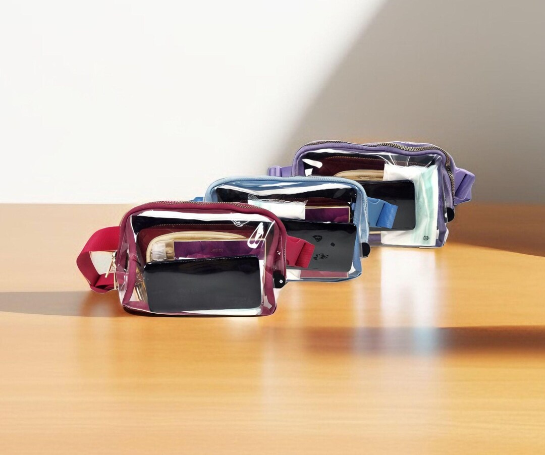 Clear Transparent Belt Bag Fanny Pack for Concert Stadium Event - Etsy