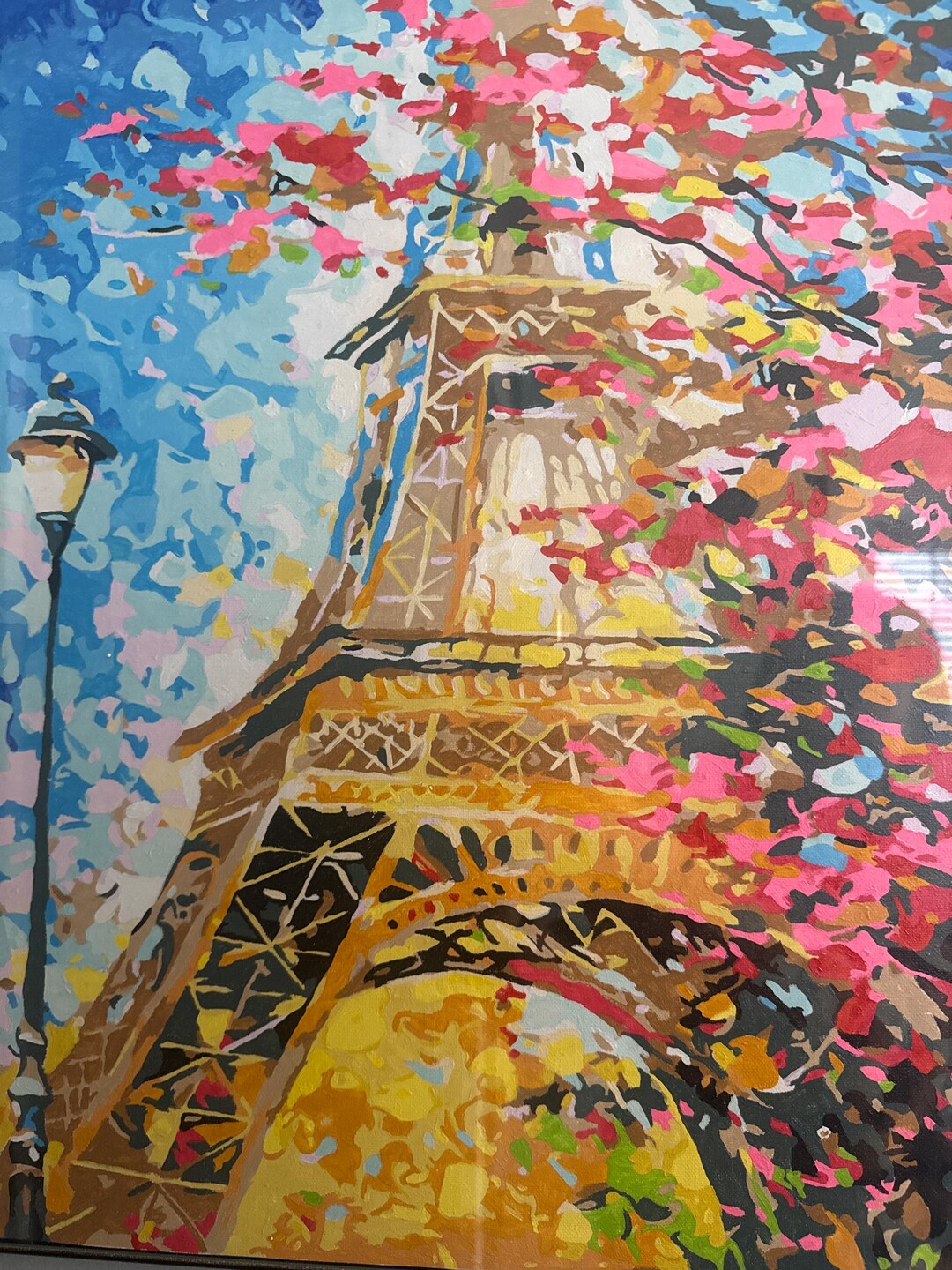 Finished Paint-by-numbers in Frame - Etsy