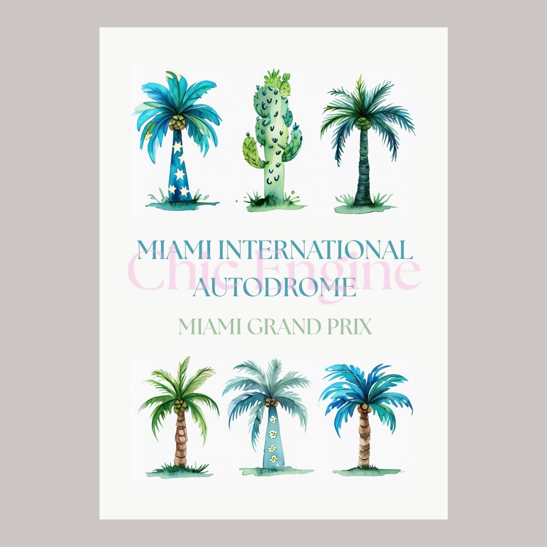 Miami Grand Prix Printable - Etsy