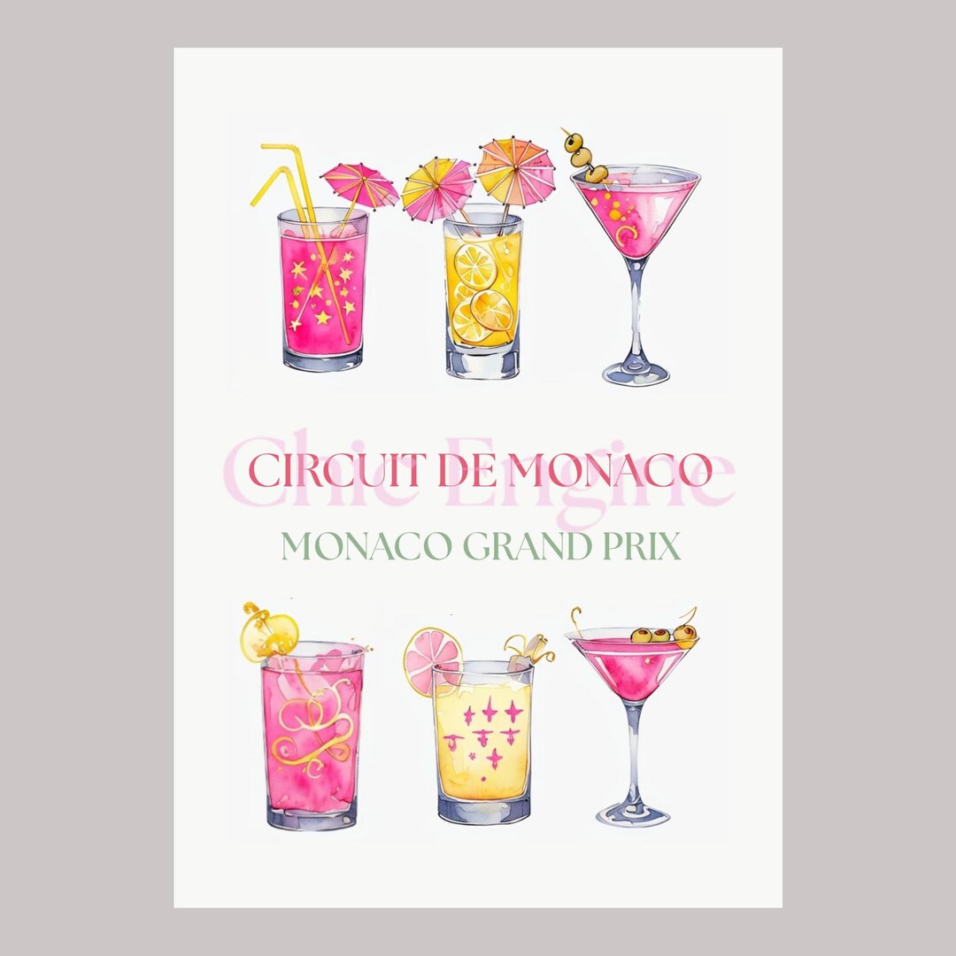 Monaco Grand Prix Printable - Etsy