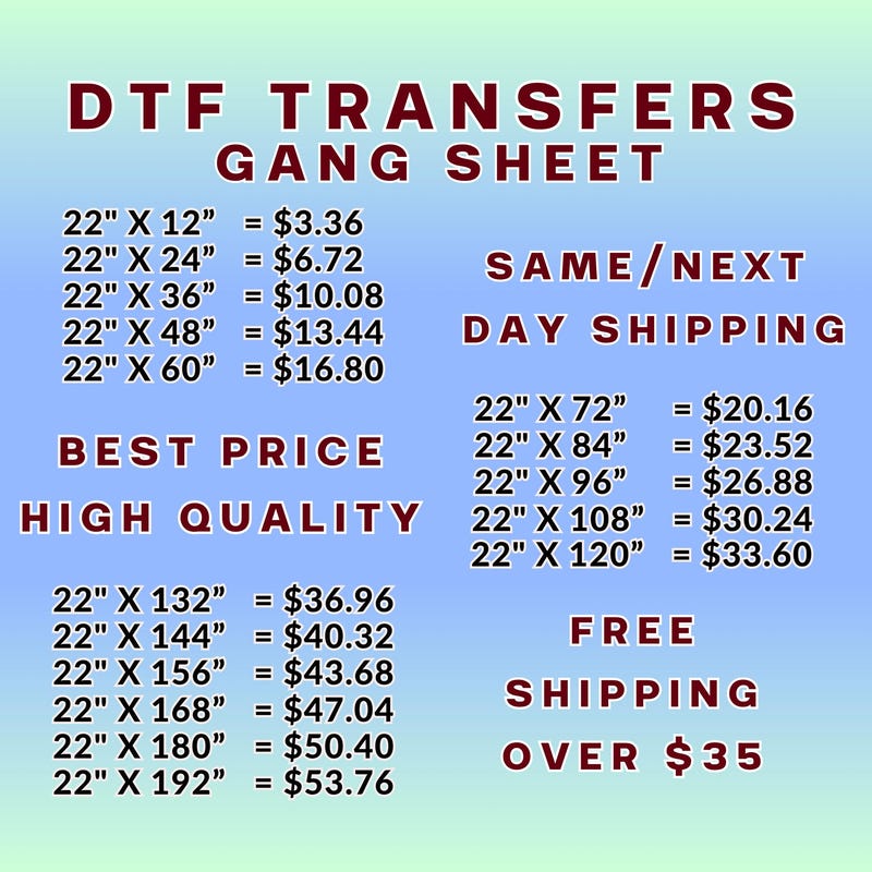 Bulk Custom Transfers - Etsy