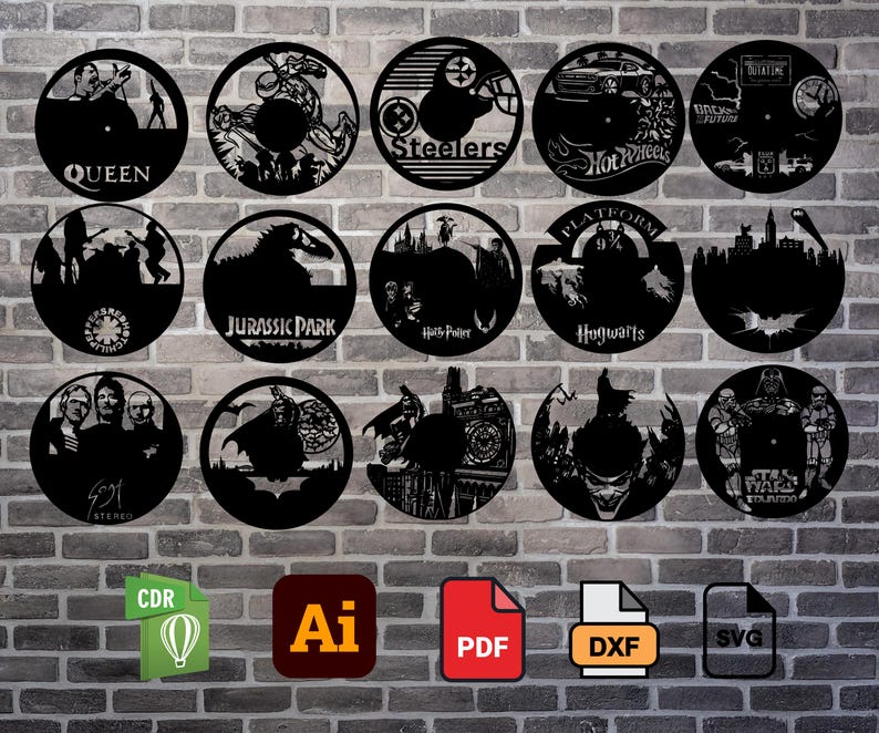 Megapack 38 Premium Laser Cut Art Bundle – Famous Bands & Iconic ...