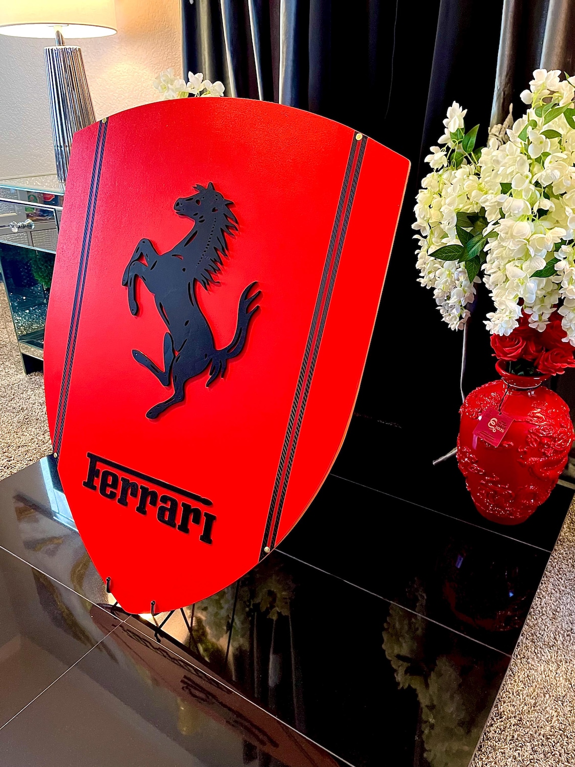 Ferrari Sign Ferrari Logo, Ferrari Poster, Classic Cars, Man Cave ...