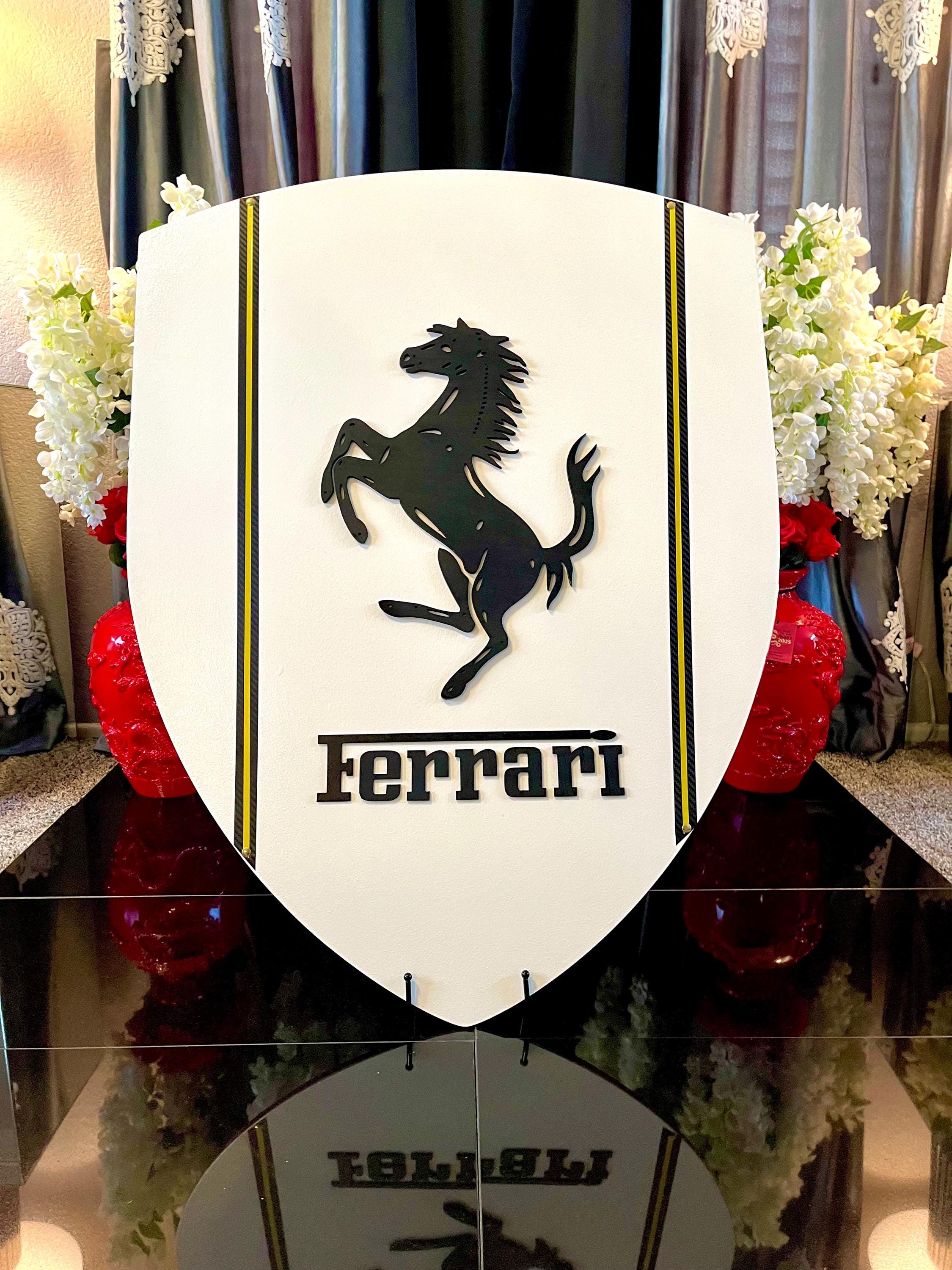 Ferrari Sign ,ferrari Logo,custom Sign ,classic Car Ferrari Poster ...