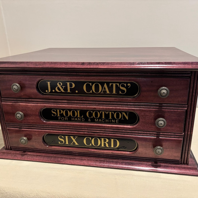 Antique Thread Cabinet - Etsy