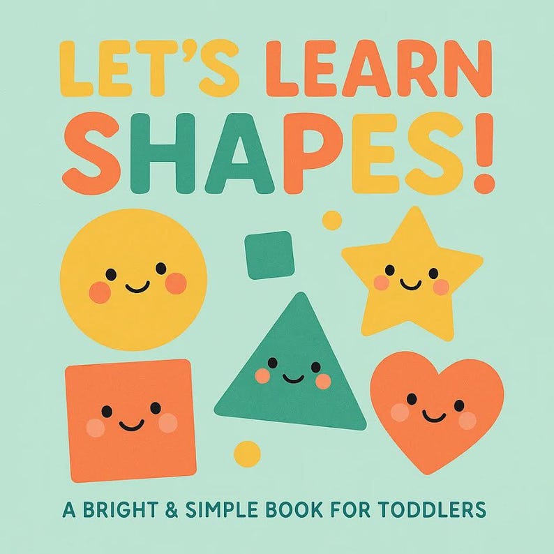 Learn Shapes Digital Book for Toddlers | Preschool Shape Recognition ...