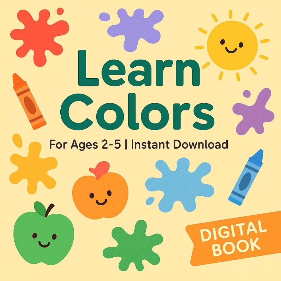 Learn Colors Digital Book for Toddlers | Preschool Color Learning ...