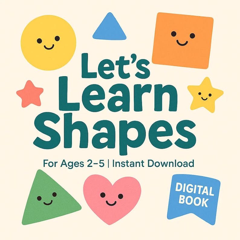 Learn Shapes Digital Book for Toddlers | Preschool Shape Recognition ...