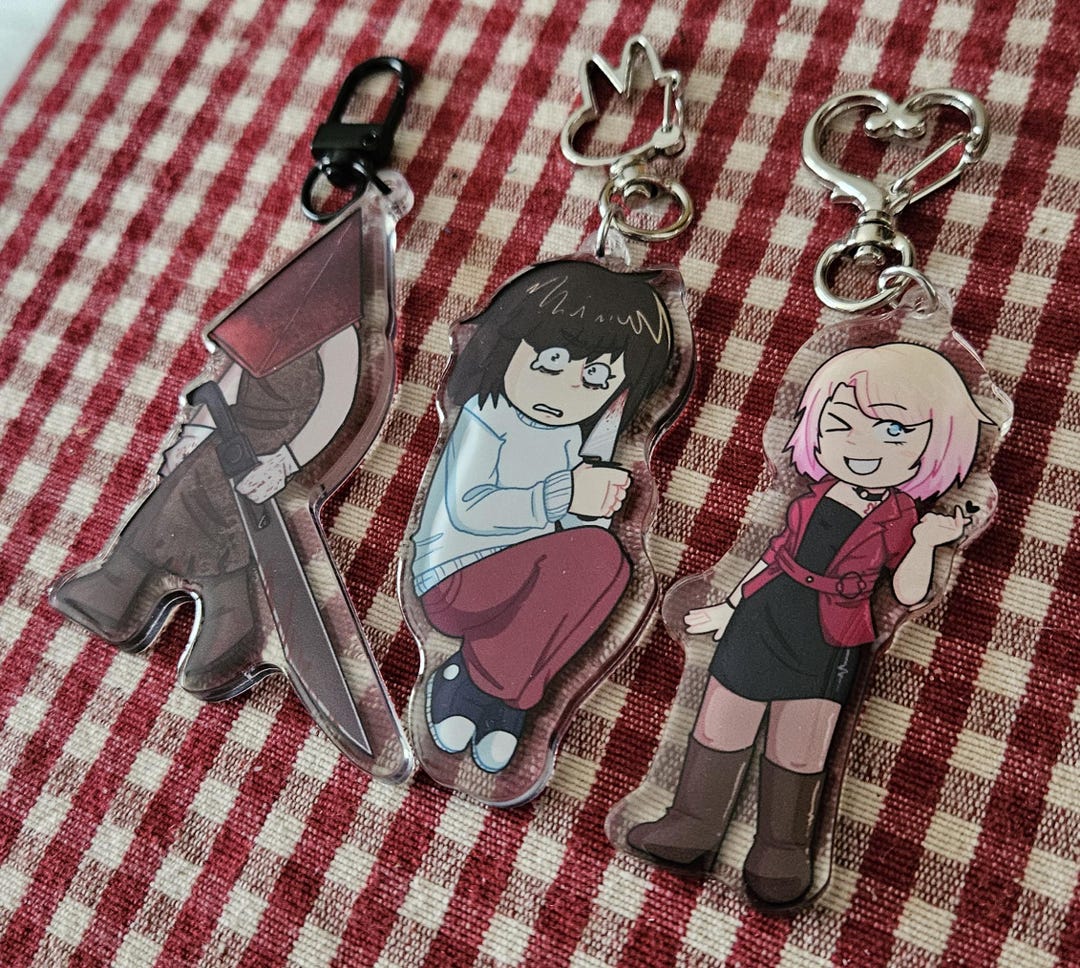 Silent Hill 2 Acrylic Keychains (pyramid Head, Maria, and Angela Orosco ...